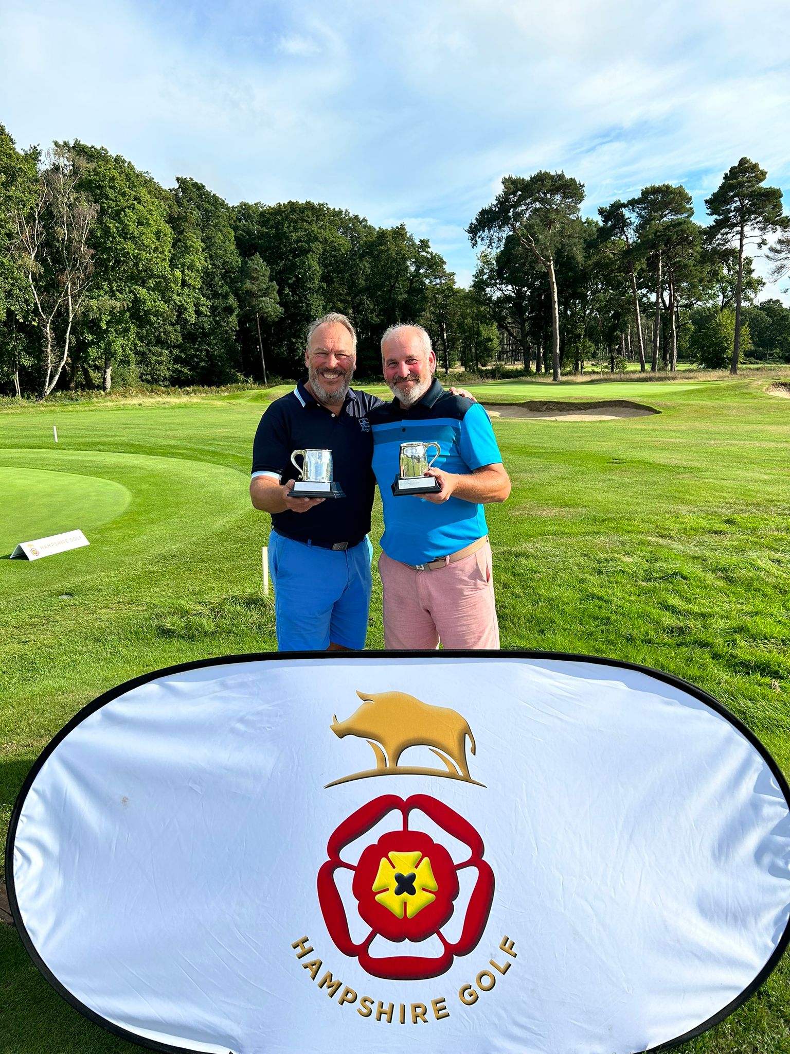 Dunnington and Barker Win Seniors Foursomes Championships :: Hampshire ...